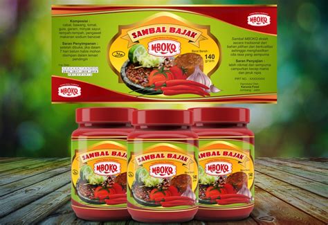 Contoh Label Sambal Kemasan 56 Koleksi Gambar