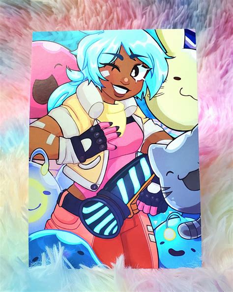 Slime Rancher Ranch Morning A6 Heavy Cardstock Satin Print Etsy