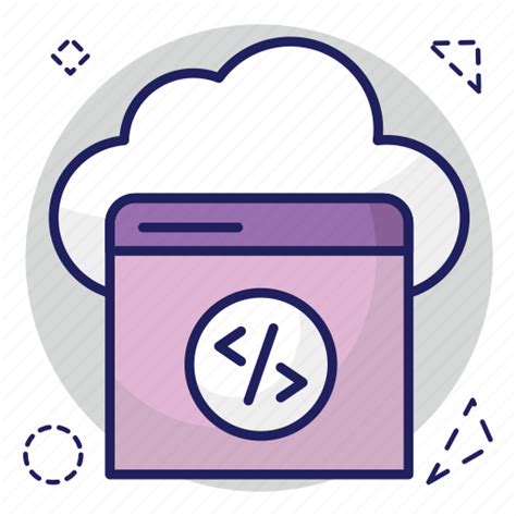 Cloud Coding Programming Development Source Icon Download On