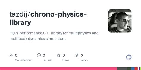 Github Tazdijchrono Physics Library High Performance C Library