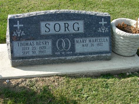 Mary Marcella Giant Sorg 1922 Unknown Find A Grave Memorial