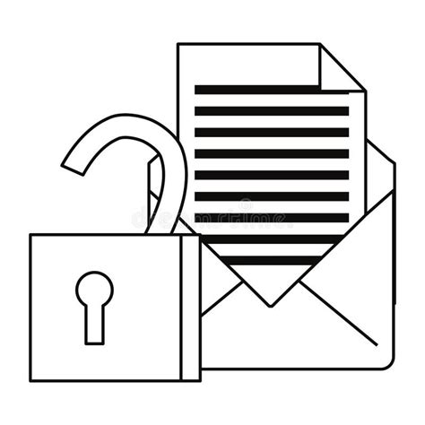 Cybersecurity Data Protection Stock Illustration Illustration Of Padlock Attack 147076257