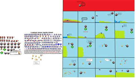 Sonic Sprite Comic I Made The Super Sonic Sprites And The Silver Sonic Sprites Are Recolors Of