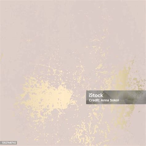 세련된 골드 호일 파티나 착용 대리석 감촉 세트 파스텔 베이지 색과 갈색 가을 톤 벡터 추상 찢어진 종이 또는 벽 배경 겨울에 대한 스톡 벡터 아트 및 기타 이미지 Istock