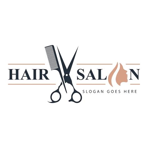 Plantilla De Diseño De Logotipo De Salón De Icono De Tijeras Y Peine