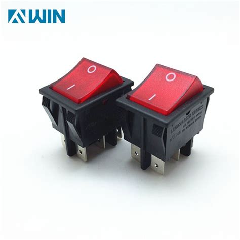 ซพพลายเออรสวตช DPDT Rocker แบบกำหนดเองของจนผผลต โรงงานขายสงโดยตรง FVWIN