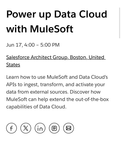 Danielle Larregui On Linkedin Join Us Today To Learn About Data Cloud And Mulesoft As We