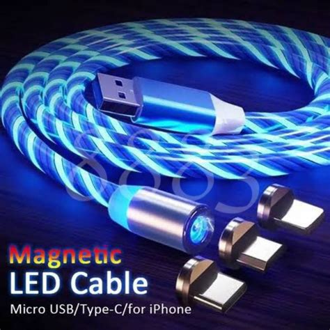 Jual Kabel Data Charger Magnet Full Led Type C Shopee Indonesia