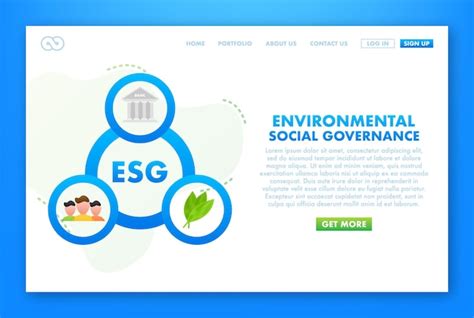 Критерии бизнес компании Esg иконка на зеленом фоне инфографика экологического социального