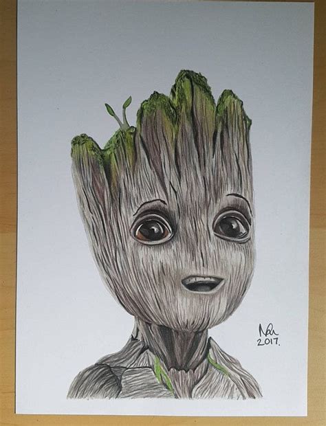 Groot Drawing At Explore Collection Of Groot Drawing