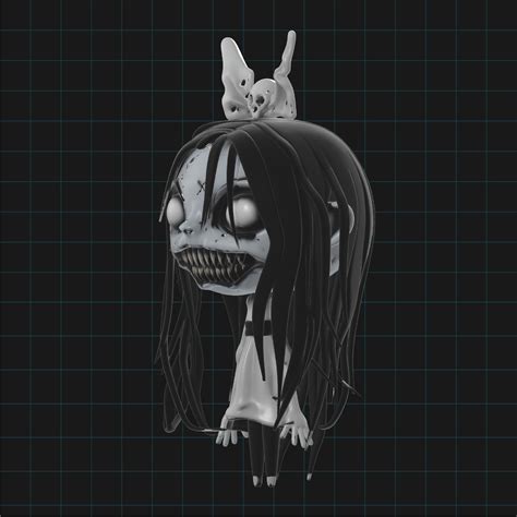 Artstation Creepy Girl Horror 3d Model Stylized Haunted Character