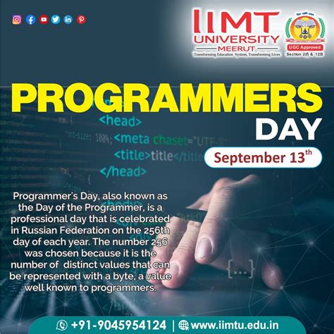 Iimt University On Linkedin Programmersday Programmers Thankyou