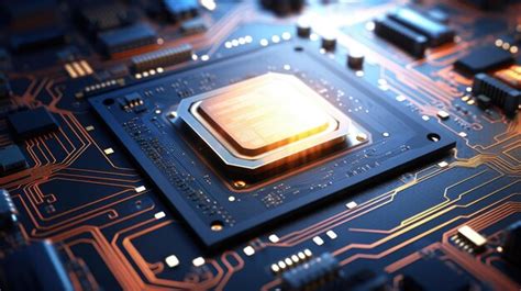 Premium AI Image Threedimensional CPU And AI Concept With Digital Chips Network And Technology