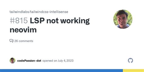 Lsp Not Working Neovim · Issue 815 · Tailwindlabstailwindcss