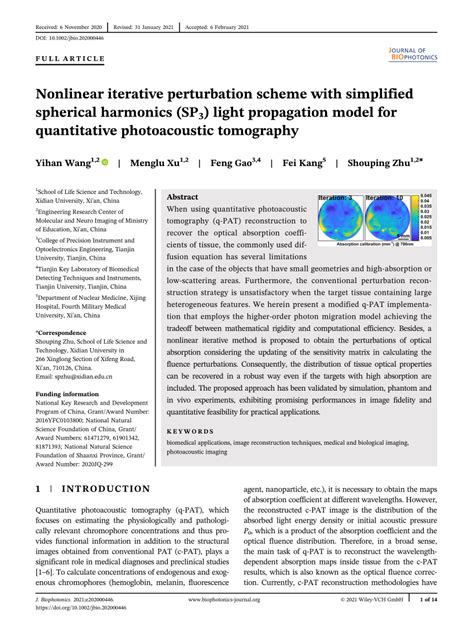 pdf nonlinear iterative perturbation scheme with simplified spherical