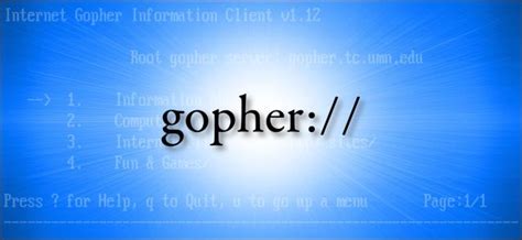 The Web Before The Web A Look Back At Gopher The Web Before The Web A Look Back At Gopher