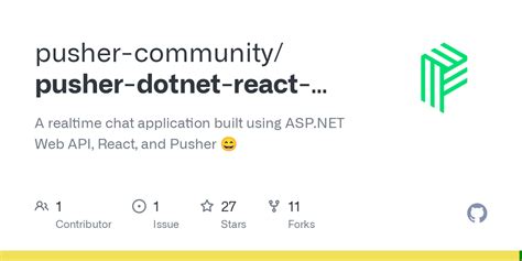 Github Pusher Communitypusher Dotnet React Chat A Realtime Chat Application Built Using Asp