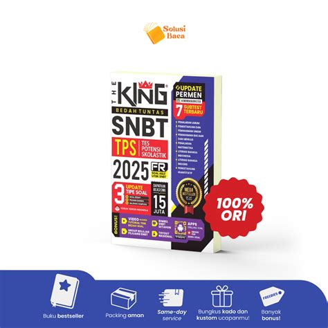 Jual Terbaru Buku The King Bedah Tuntas Soal TPS B Inggris SNBT Skolastik 2025 Forum