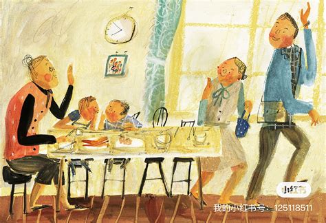 爸爸妈妈上班去插画绘本崔超蓝桔子原创作品 站酷zcool