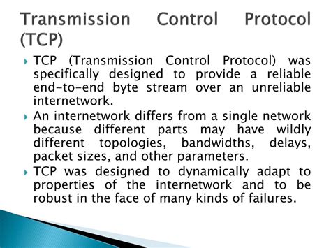 Ppt Computer Networks Cse 4711 Lecture Segment 9 Internet Transport Protocols Powerpoint