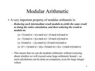 Modular Arithmetic And Congruence Of Integers Ppt
