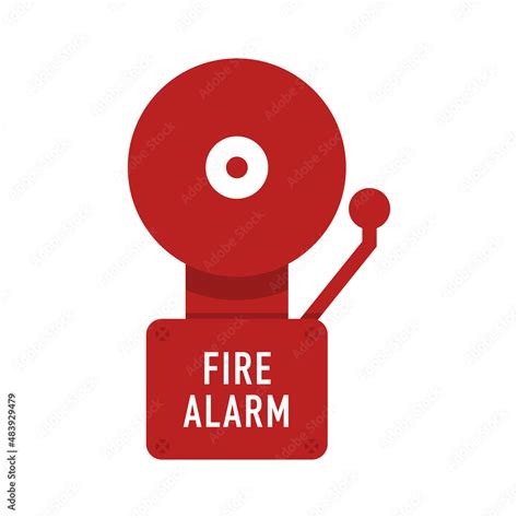Fire Alarm System Vector Stock Vector Adobe Stock