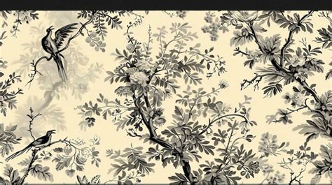 Toile Pattern Wallpaper Premium Ai Generated Image