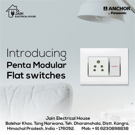 Anchor By Panasonic Introduces Appealing Penta Modular Flat Switches New 6 Amp And 16 Amp Jain