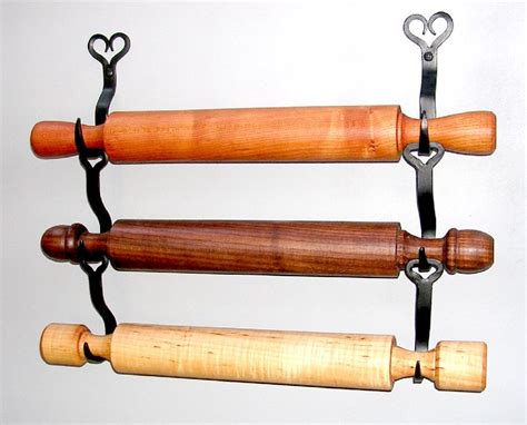 Rolling Pin Wall Display Hand Turned Woodenrolling
