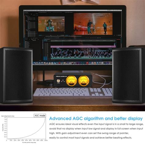 Nobsound Douk Audio Vu 22 Mic Pickup Line Dual Analog Vu Meter Intium Indonesia