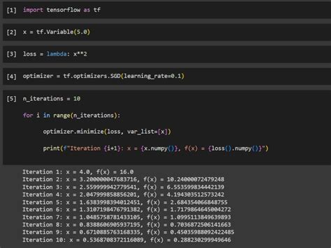 Tensorflow Gradient Descent In Neural Network