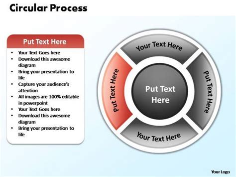 PowerPoint Template Chart Circular Process Ppt Template