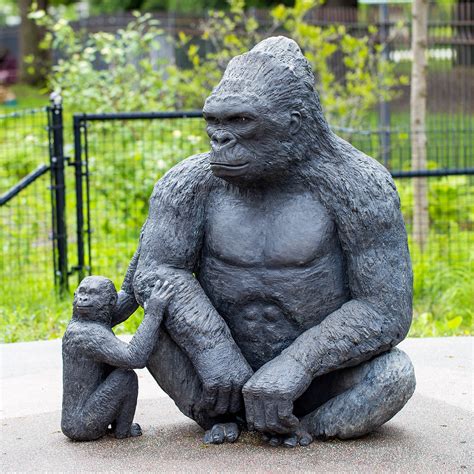 A Gorilla Statue At Nicole Routh Blog