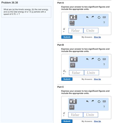 Solved What Are A The Kinetic Energy B The Rest Energy