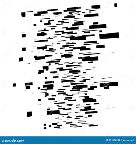 Random Segmented Lines Pattern Dashed Dynamic Stripes Stock Vector