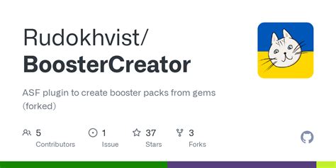 GitHub Rudokhvist BoosterCreator ASF Plugin To Create Booster Packs From Gems Forked