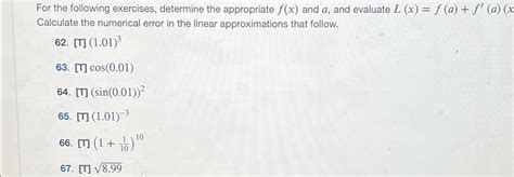 solved for the following exercises determine the