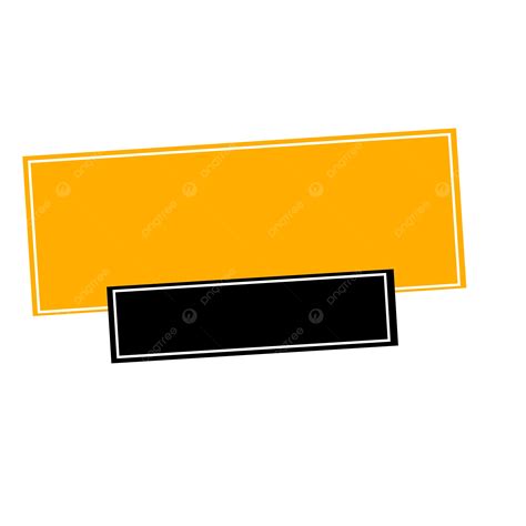 Yellow Text Box Label Banner Yellow Text Box Banner PNG Transparent Clipart Image And PSD