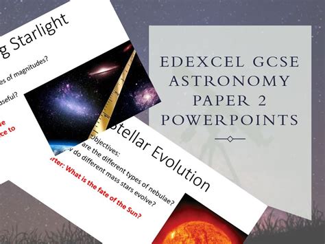 Astronomy Gcse Paper 2 Complete Powerpoints Topics 9 16 Teaching Resources