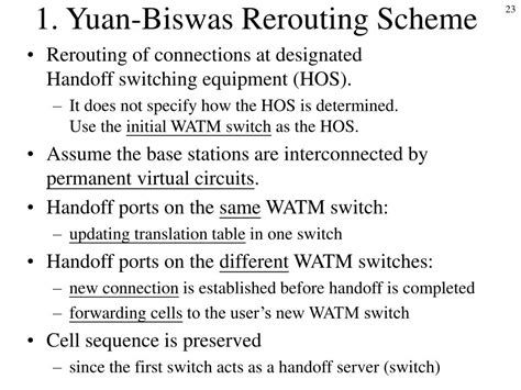 Ppt Rerouting For Handoff In A Wireless Atm Network Powerpoint