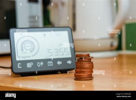 Smart Energy Meter In A Home Interior To Monitor Electricity Usage In The House And Reduce Cost