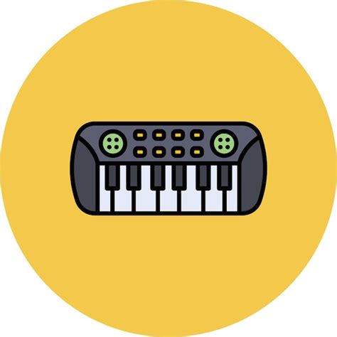 Premium Vector A Yellow Circle With The Words Keyboard On It