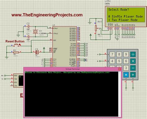 Electronic Quiz Project With 8051 Microcontroller The Engineering Projects