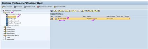 First Workflow Sapcodes