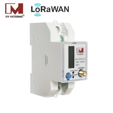 Eu 868mhz Wireless Lora Energy Meter With Antenna Lorawan Remote Online Control Electricity