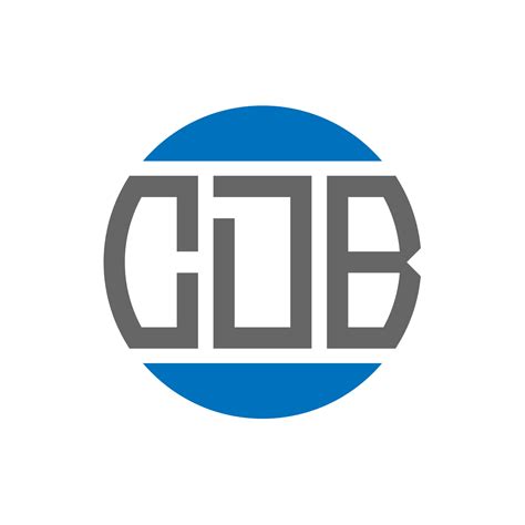 Cdb Letter Logo Design On White Background Cdb Creative Initials Circle Logo Concept Cdb