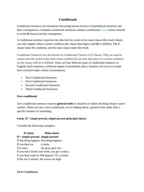 Conditional Pdf Sentence Linguistics Linguistics
