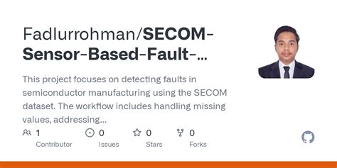 github fadlurrohman secom sensor based fault detection in
