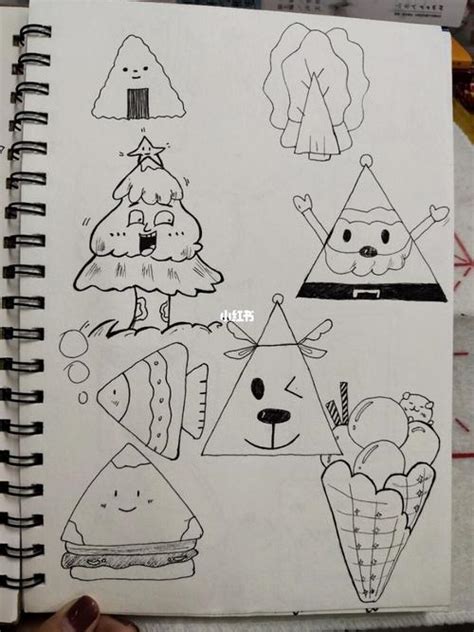 三角形简笔画片 天马图吧