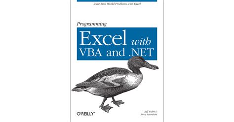 Programming Excel With VBA And NET Book